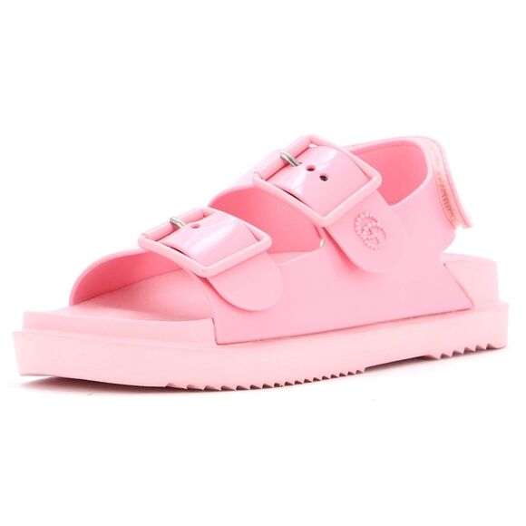 Gucci | Shoes | Gucci Womens Mini Gg Slingback Sandals Rubber Pink ...